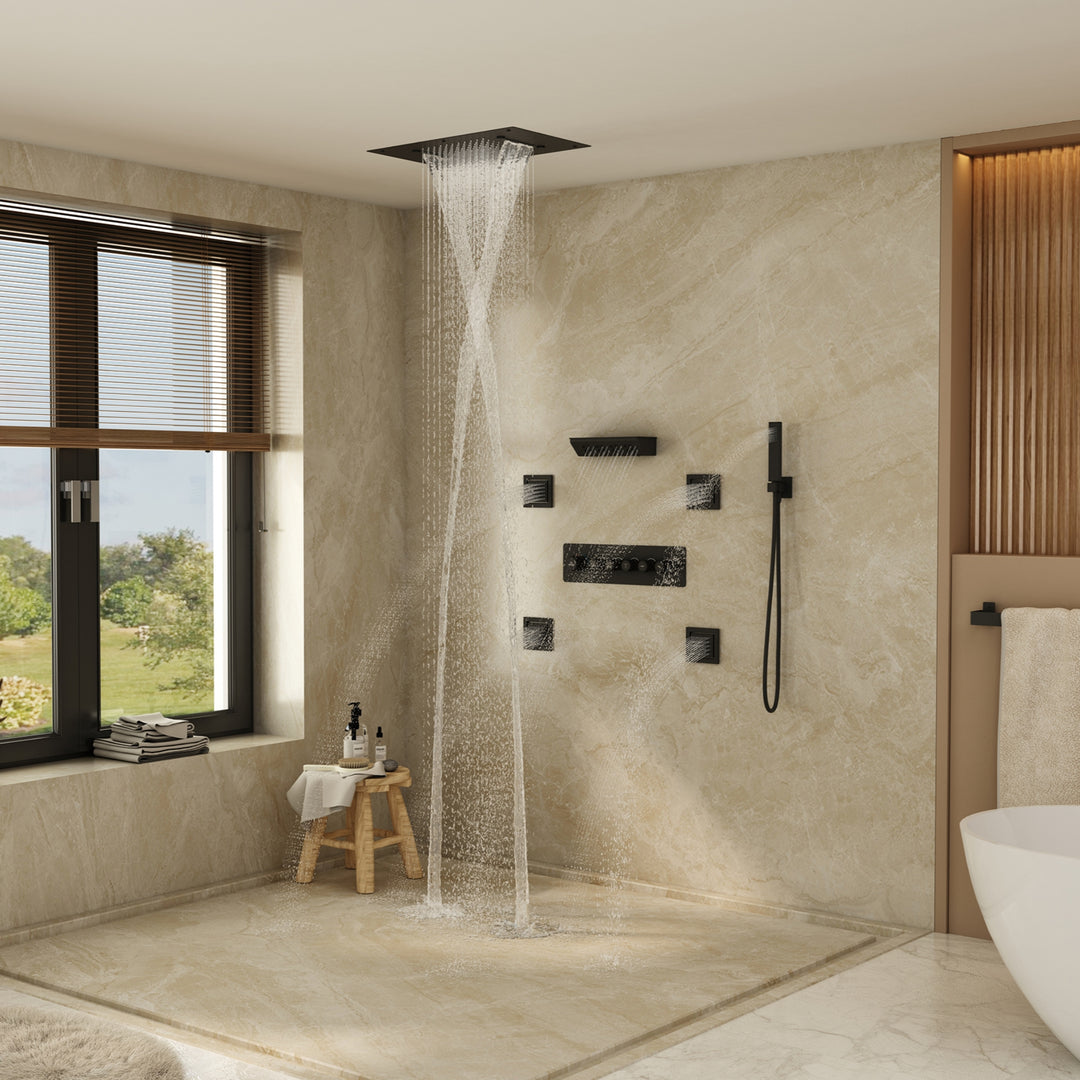 Exposed Pipe Shower Systems | Thermostatic & Durable Designs – Casainc